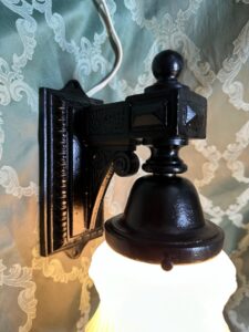 Restored Antique Cast Iron Porch Light | Eclectic Revival